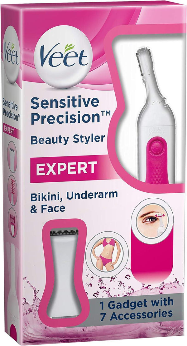 Veet SENSITIVE PRECISION BEAUTY STYLER Trimmer White – Scent Shave And All