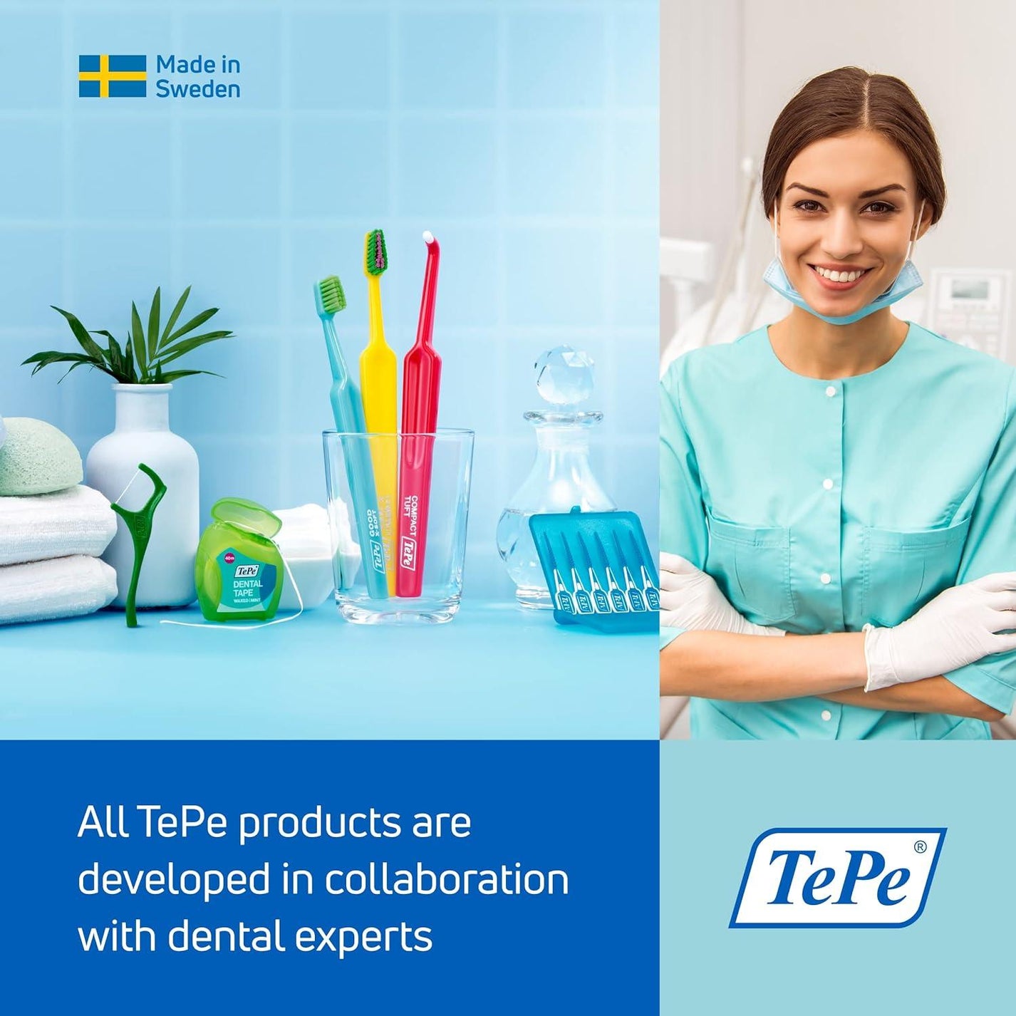 TEPE Compact Single Tuft Brush Precision Cleaning for Tough Areas ...